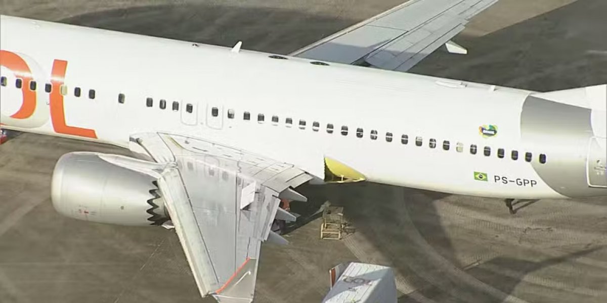 Avião e carro de manutenção colidem na pista do Galeão - Extra PB